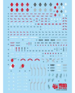 ansai water paste water slide decals for mgsd barbatos scale model