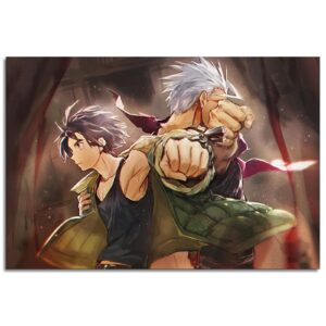 stockify iron blooded orphans poster anime posters canvas prints teenagers bedrooms wall art for home office bedroom decorations unframed 12"x8"