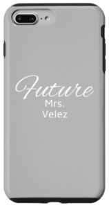 iphone 7 plus/8 plus mrs. velez personalized engagment announcment case