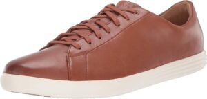 cole haan men's grand crosscourt ii sneaker, tan leather burnsh, 9.5