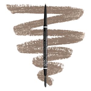 nyx professional makeup micro brow pencil, precise eyebrow pencil - ash blonde