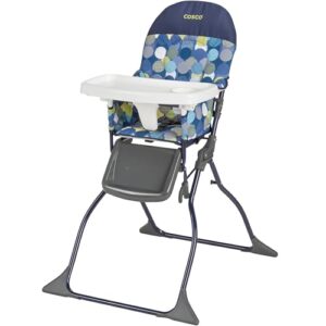 cosco kids simple fold highchair for baby, simple foldable high chair, convenient, lightweight, and compact design, comet