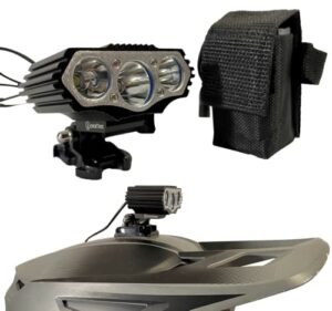 night owl helmet light kit with 10pc gopro compatible mount system, powerful 3000 lumen led riding light mount-anywhere motorcycle, bicycle, ski, snowmobile, dirt bike & more - usa based