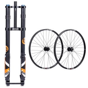 bucklos 29 inch thru axle boost mtb wheelset, front 15 * 110mm rear 12 * 148mm disc brake mountain bike wheel,29 inch electric mountain bike air suspension inverted downhill fork.