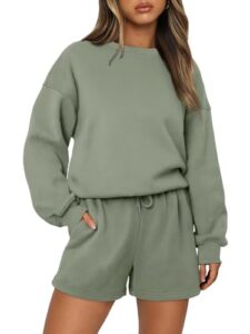 automet womens two piece outfits 2 piece lounge matching sets sweatsuits soft shorts fashion fall clothes sweatshirts hoodies