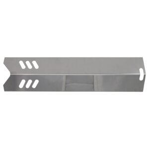 bbq grill heat shield plate tent replacement parts for dyna-glo dgf510sbp - compatible barbeque stainless steel flame tamer, guard, deflector, flavorizer bar, vaporizer bar, burner cover 15"