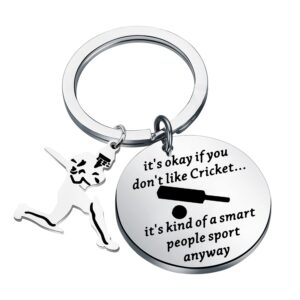 gzrlyf cricket keychain cricket player gifts funny cricket gifts for cricket lovers cricket theme gifts for cricket coaches (smart sport cricket)