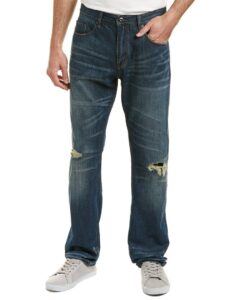 [blank nyc] mens double fisting slim fit jeans, blue, 30w x 32l