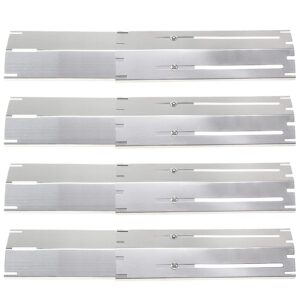 criditpid universal stainless steel heat plate shield, heat tent, flavorizer bar, burner cover, flame tamer replacement parts for charbroil, brinkmann, nexgrill grill, extends from 11.75" up to 21" l