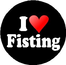 i love fisting 1.25" pinback button badge / pin (heart)