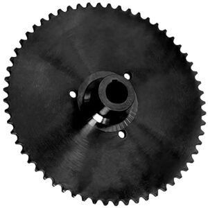 octopus go kart live axle steel sprocket 60 tooth fits #40#41#420 chain with 1” bore 1/4" keyway – sprocket only