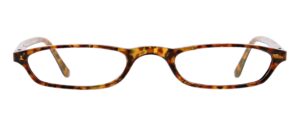 peepers by peeperspecs women's skinny mini rectangular reading glasses, tortoise, 48 + 3