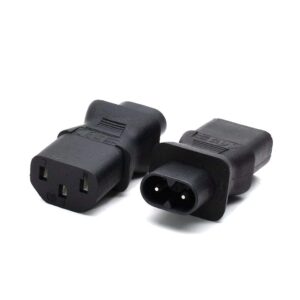 iec 320 c7 male to c13 3pin female power adapter c14 to c8 c7 to c13 iec 3pin female to 2pin male