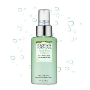 physicians formula the perfect matcha 3-in-1 beauty water toner & setting spray | dermatologist tested, clinicially tested