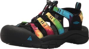 keen women's newport h2 closed toe water sandals, original tie dye, 7