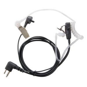 hqrp 2-pin headset with earpiece & microphone compatible with motorola rdv-5100, rdv-2020, rdu-2020, rdu-2080d, rdu-4100, rdu-4160d, rdv-2080d, rdv-5100 + hqrp sun meter