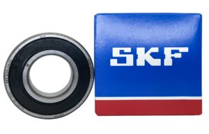 2pack skf 6205-2rsh/c3 25x52x15mm c3 clearance double rubber seal bearings