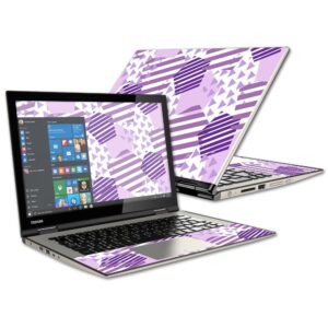 mightyskins skin compatible with toshiba satellite radius 12.5" wrap cover sticker skins purple pentagon