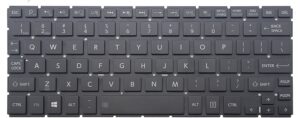 new for toshiba satellite radius p20w-c us black backlit keyboard