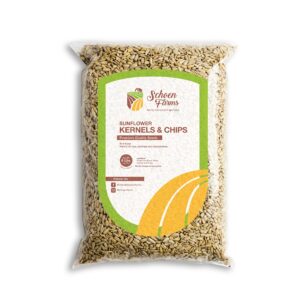 schoen farms sunflower kernels and chips (6 lbs) hearts, bird seed