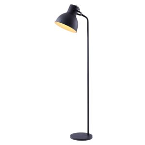 versanora aaron modern floor lamp tall standing light with adjustable shade for living room reading bedroom office, 71 inch height, black