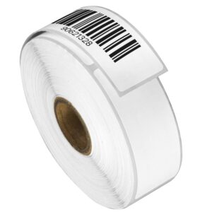 officesmartlabels ze1100300 [ 1" x 3" ] zebra compatible direct thermal labels postage barcode shipping desktop printer sticker - 4 rolls / 1" core