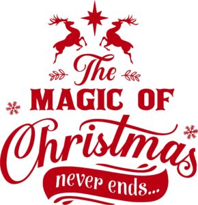 sec apparel christmas iron on for shirts and more the magic of christmas never ends