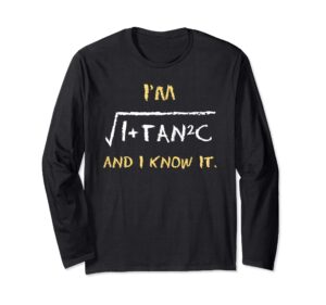 i'm sec(c) and i know it long sleeve t-shirt