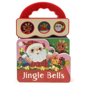 jingle bells 3-button sound christmas board book for babies and toddlers