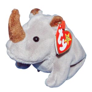 beanie babies spike the rhino beanie baby plush