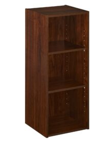 closetmaid 1305 3-shelf organizer, dark cherry