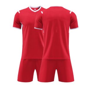 football jersey no.7, soccer jersey, sports fans outdoor t-shirt boys kids youth jersey shirt socks soccer shirt gift kit set (large, size=7 xs(h100-110 w 18-22))