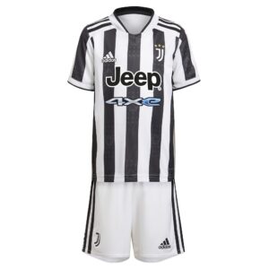 adidas soccer juventus 21/22 toddler home kit (xx-small) white/black