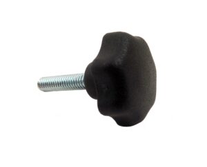 jw winco 3t31d22 glass filled nylon plastic hand knob, threaded stud, 1/4"-20 thread size x 1-13/64" thread length, 1-17/64" head diameter (pack of 1)