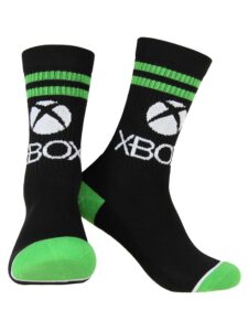 xbox socks gaming console logo adult crew socks 1 pair