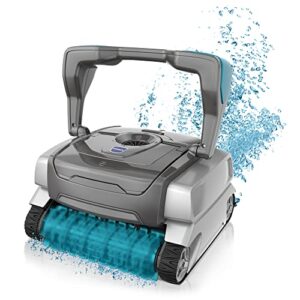 polaris neo robotic pool cleaner, automatic vacuum for inground pools up to 40ft, wall climbing vac w/ strong suction