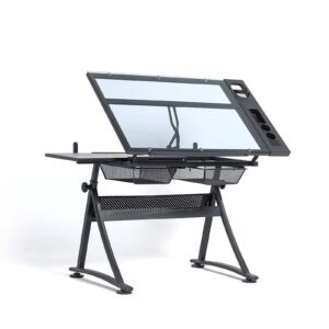 vejia painting table american children adult liftable glass drawing table art work table drafting tables for art