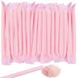 pink candy powder filled sticks - 240 pieces - bulk candy - pixie sticks retro candy - great for candy buffet - wedding, gender reveal, baby shower, bachelorette, birthday party and more