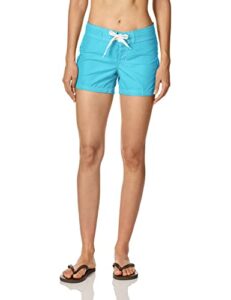 kanu surf women's breeze boardshort, aqua, 8