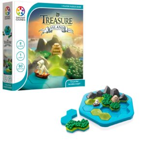 smartgames treasure island deduction games featuring 80 challenges for ages 8 - adult