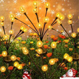 solar lights outdoor waterproof, latest garden lights solar powered firefly outdoor decor light yard lights, christmas decorative lights for yard patio path fence, 20 led solar lights for outside