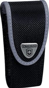 victorinox 4.0543.3-x1 medium nylon pouch 91mm/2-4 layer ideal to hold and protect your 84mm and 91mm knives in black 3.8 inches