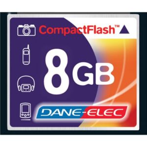 dane-elec 8gb compactflash cf memory card