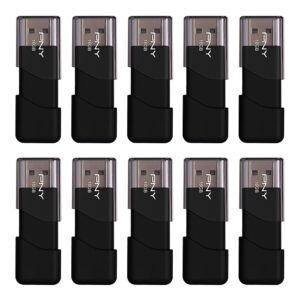 pny 16gb attaché 3 usb 2.0 flash drive, black 10 count (pack of 1)