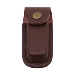 knife sheath, 4.7 '' folding knife holster pu leather belt knife pouch for outdoor hunting camping