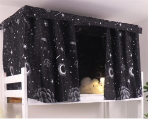 miocloth bunk bed curtains dormitory room lightproof decorative roomate privacy cover canopy photo background decor backdrop blackout curtain star