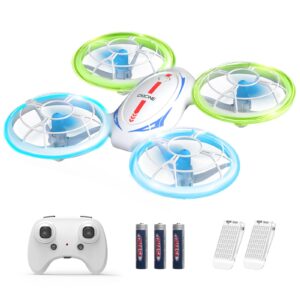 acechum led mini drones for kids, remote control small drone with altitude hold, 360° tumbling and 360° rotating colorful flight, flying toys for 3 4 5 6 7 8-12 year old boys girls gifts