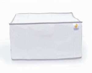 the perfect dust cover, white nylon cover compatible with epson ecotank et-15000 all-in-one supertank printer, anti static and waterproof dust cover by the perfect dust cover llc