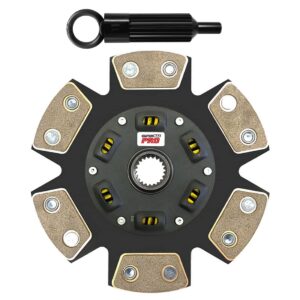 clutchmaxpro performance stage 3 clutch disc plate with alignment tool compatible with 1987-1992 toyota supra turbo 3.0l 7m-gte 5-speed r154 mk3 (cplc56024r3deat-16063-st3)