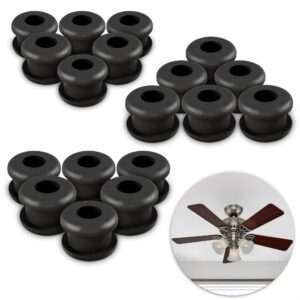 18 pcs rubber grommet kit for hunter ceiling fan parts - grommets for hunter fan blade grommets spare kit - ceiling blade rubber washers